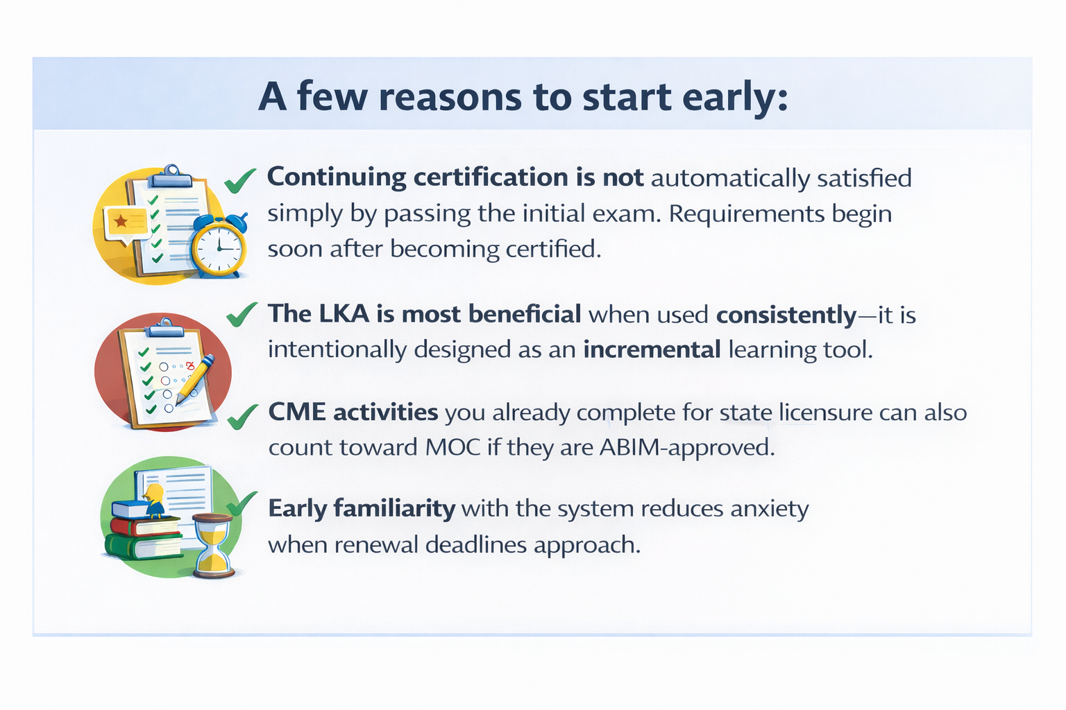 ABIM Continuing Certification (MOC) - After Passing the Boards